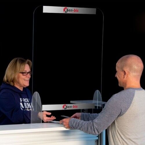 customized 24" X 32" Protective Acrylic Counter Barrier Kit