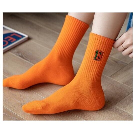 SOCKS-EMBROIDERED Custom Ribbed Socks with Embroidered Logo