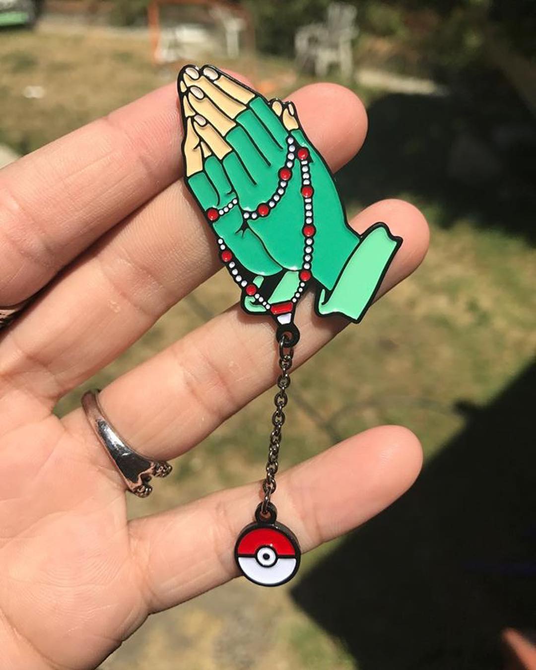 Have fun with lapel pins! add sparkles, chains, hinges and a glow